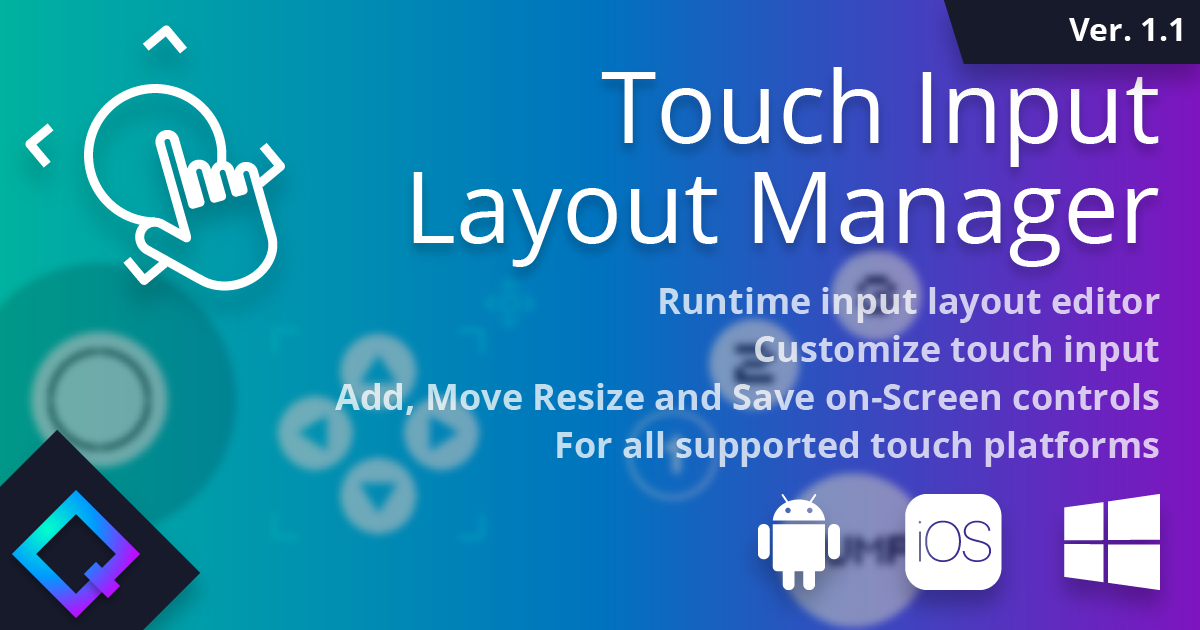 Touch Input Layout Manager Input Management Unity Asset Store