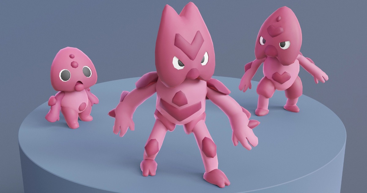 Cartoon Characters - Ponchi Warriors | 3D Creatures | Unity Asset Store