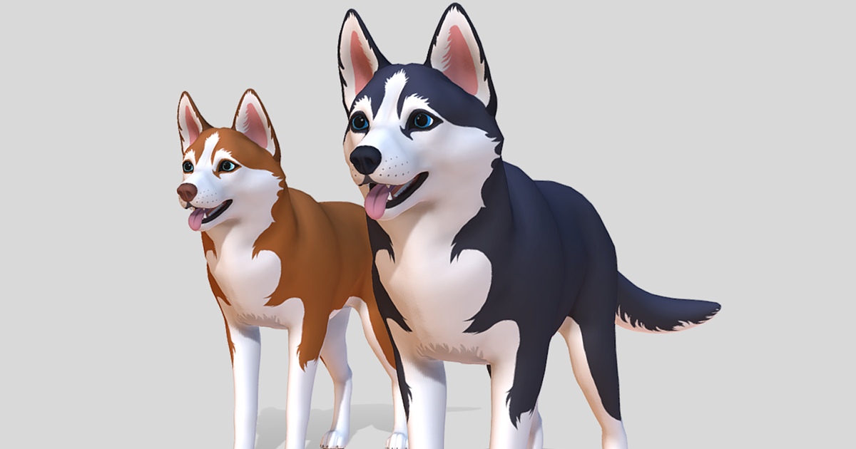 Cartoon Dog - Husky | 3D Animals | Unity Asset Store