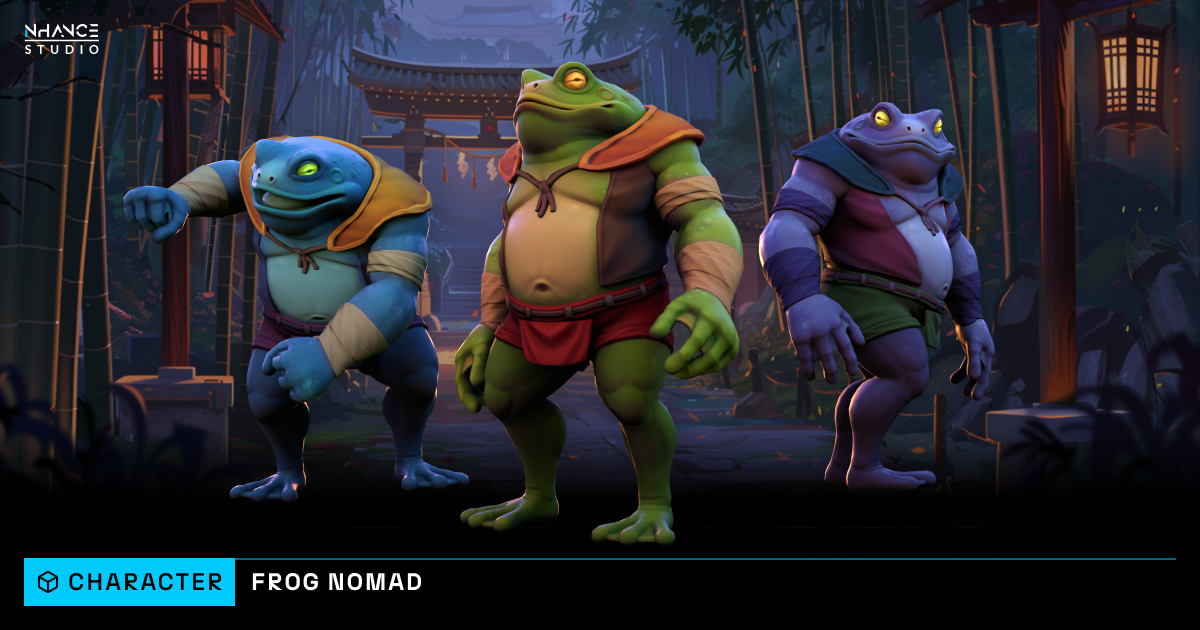 Stylized Frog Nomad | 3D Characters | Unity Asset Store