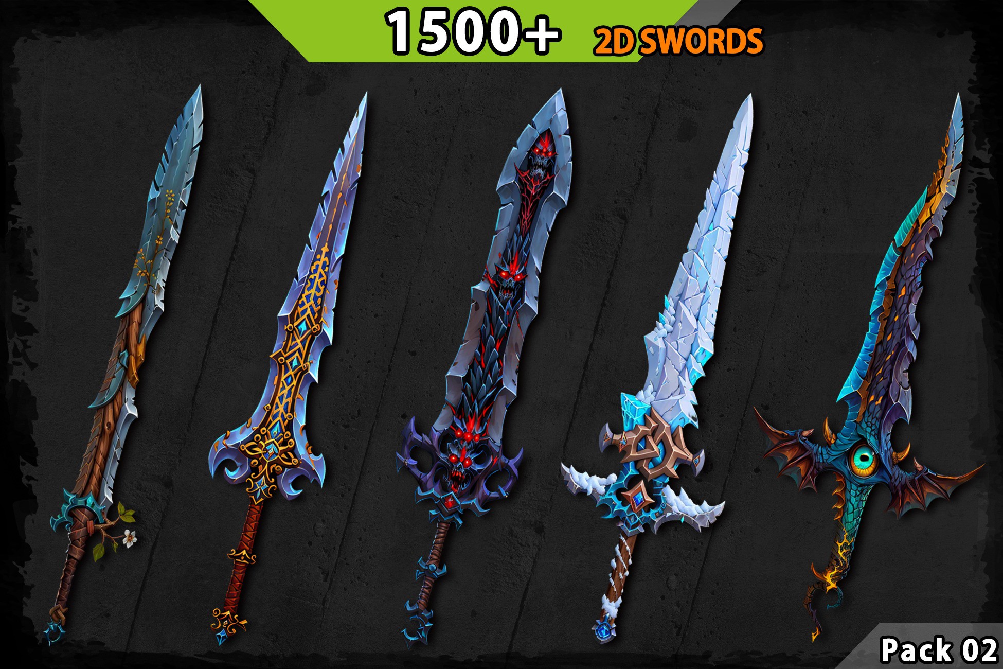 2DSwordItemIconsPack_02 | 2D Icons | Unity Asset Store