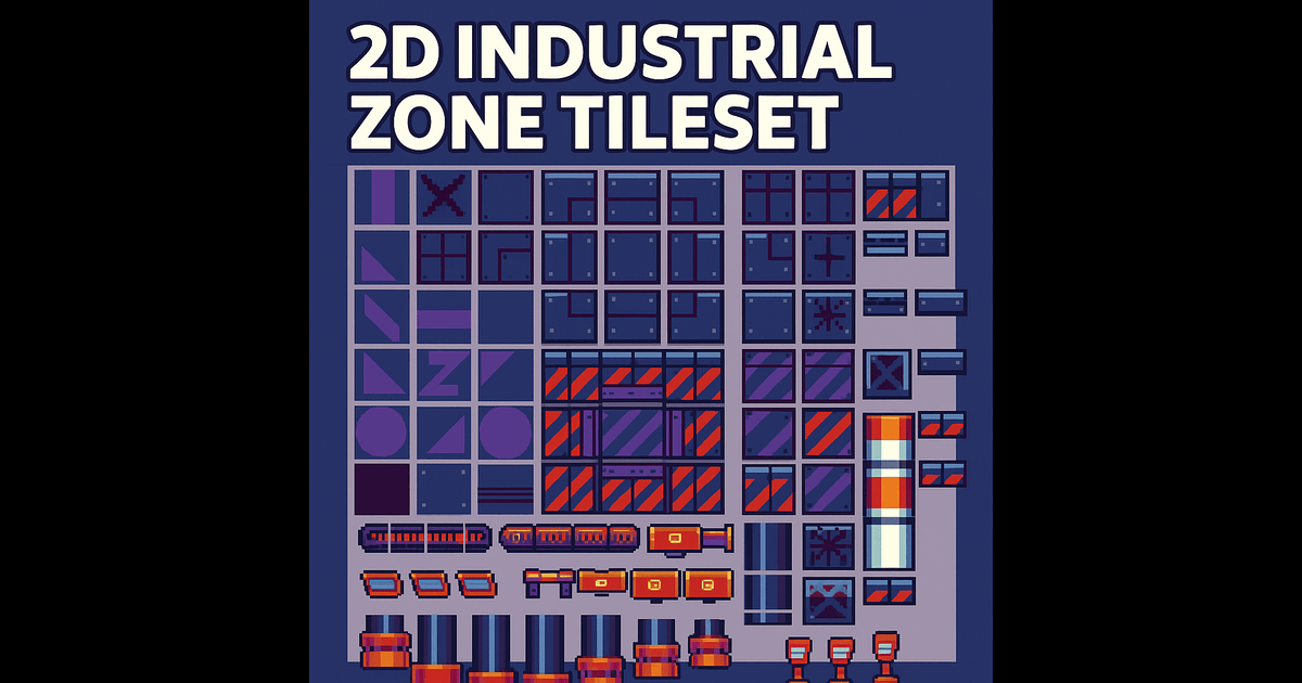 2D Industrial Zone Tileset | 2D Environments | Unity Asset Store