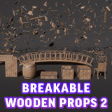 Breakable Wooden Props Pack 2