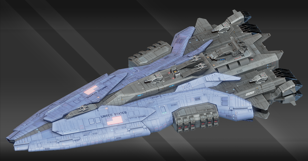 USSN Farragut Class Destroyer | 3D Space | Unity Asset Store