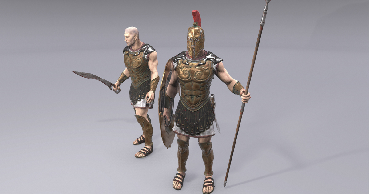 Greek warrior | 3D Characters | Unity Asset Store