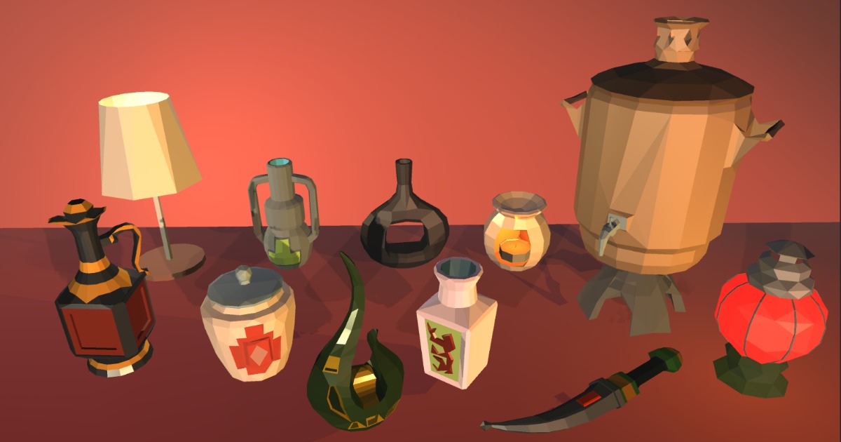 Ornaments LowPoly Pack 1 | 3D Props | Unity Asset Store