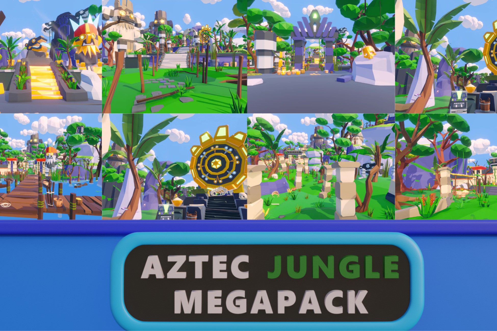 Aztec Jungle Megapack - Low Poly Refreshed - URP | 3D 주변환경 | Unity ...