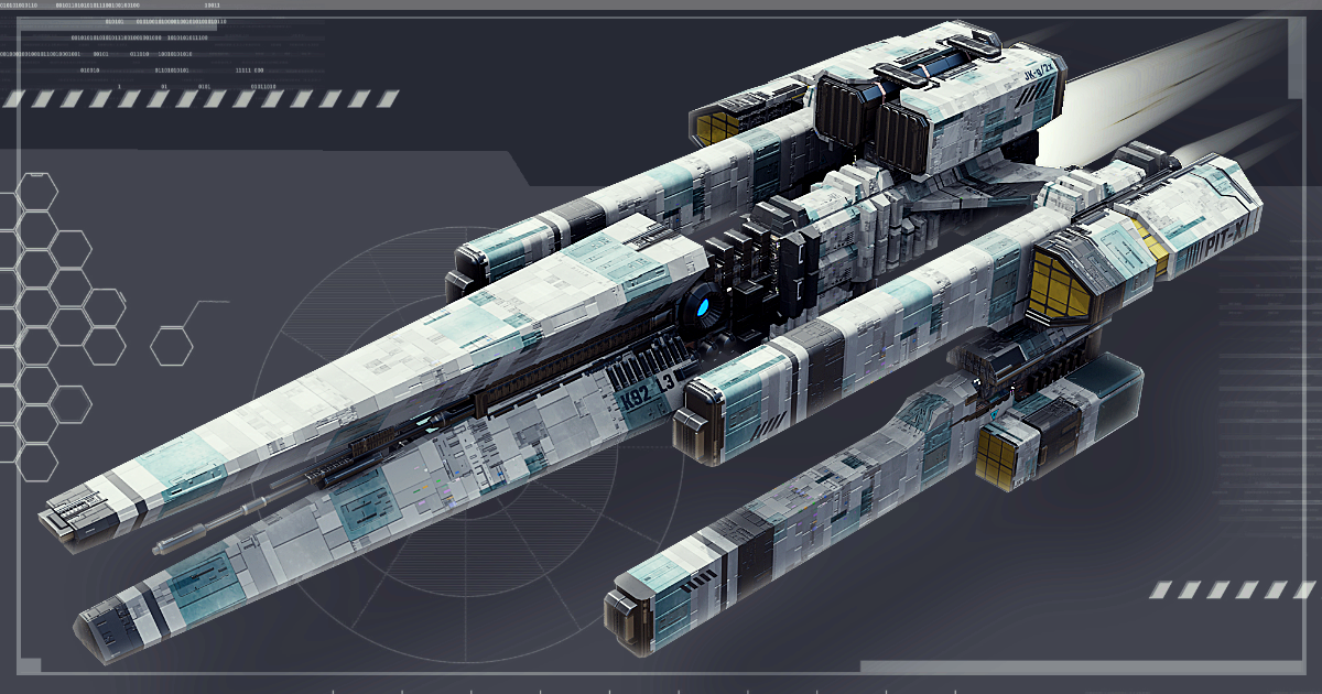 Raptor Corvette | 3D 宇宙飞船 | Unity Asset Store