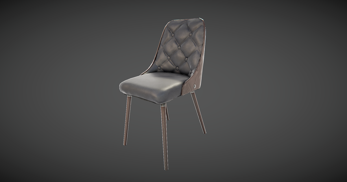 HQ Realistic Chair PBR | 3D Interior | Unity Asset Store
