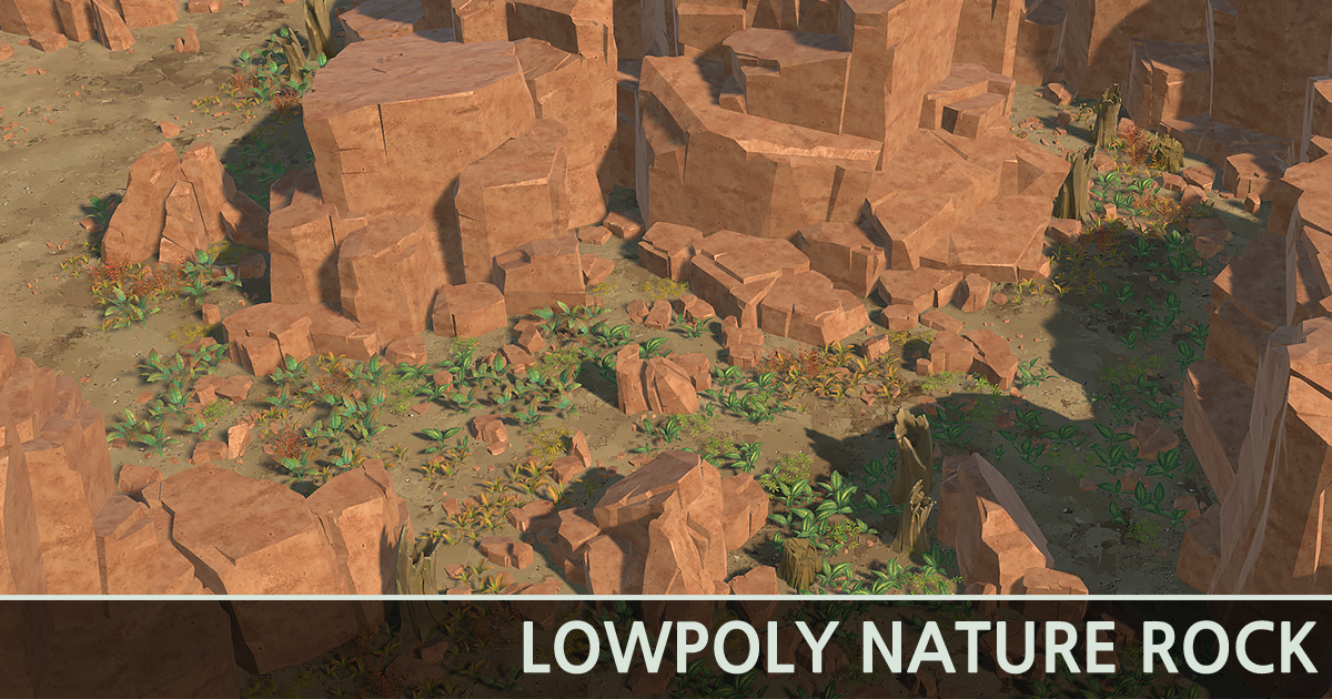 LowPoly Nature Rock | 3D Landscapes | Unity Asset Store
