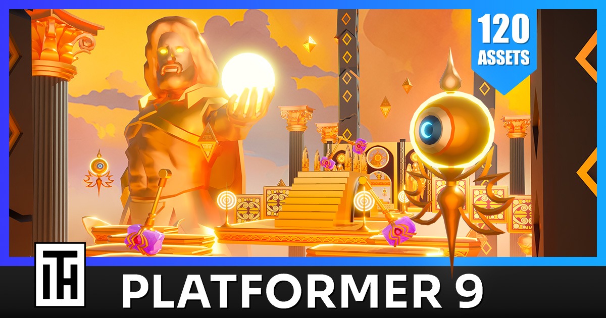 Platformer 9 Heaven - Low Poly 3D Models Pack | 3D Environments | Unity ...