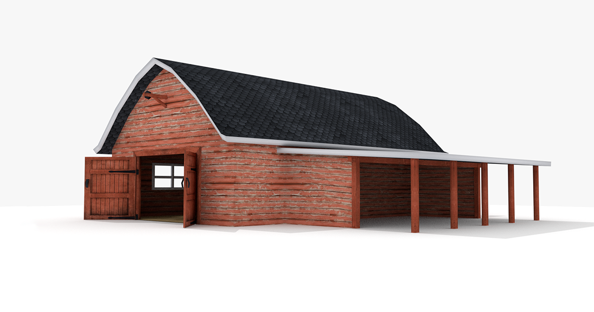 Wooden Farmhouse | 3D Urban | Unity Asset Store