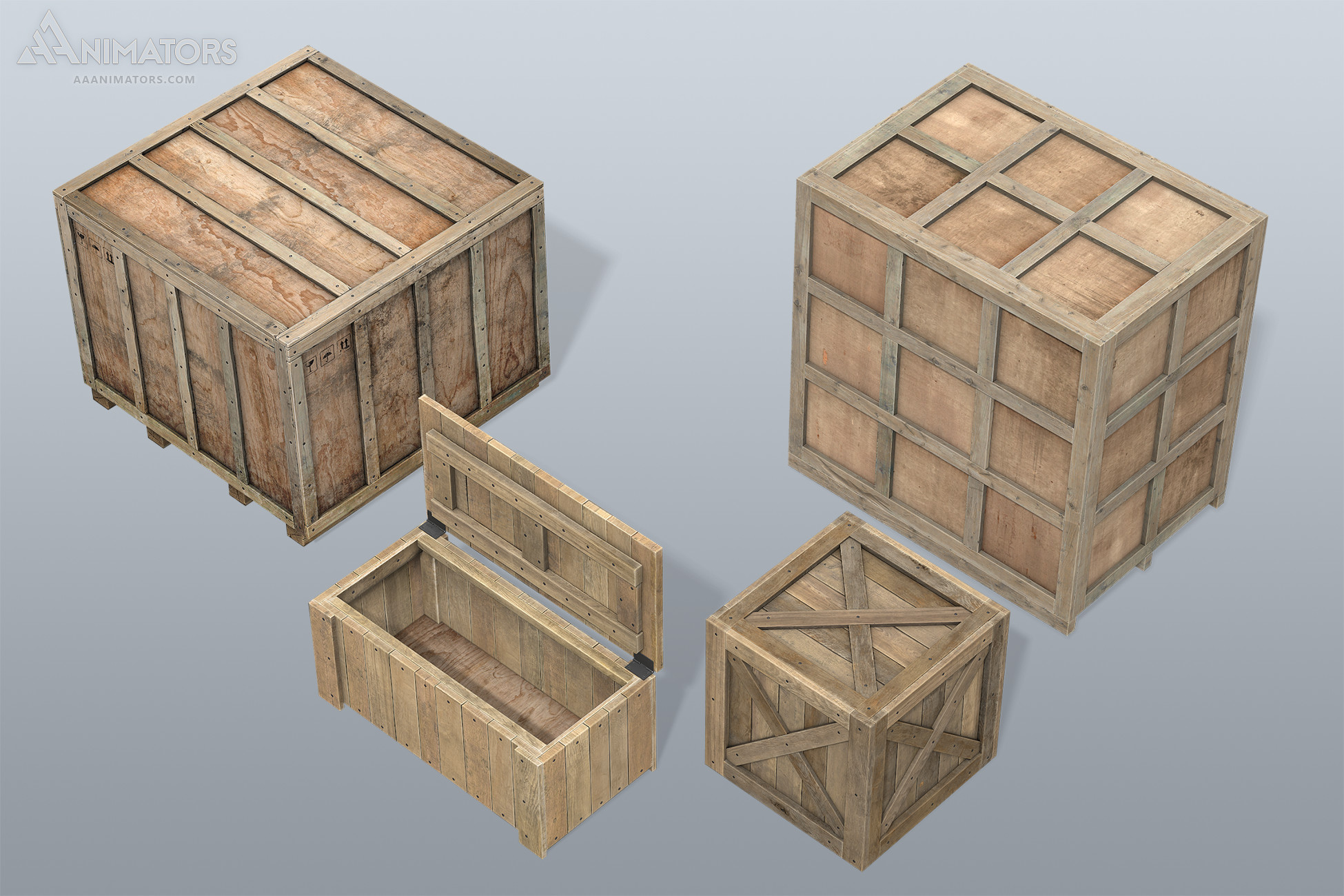 Low Poly Industrial Shipping Containers | 3D Industrial | Unity Asset Store