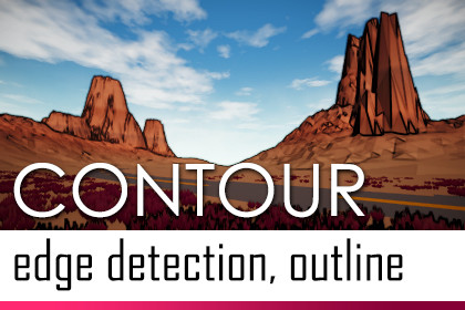 CONTOUR – Edge detection & outline post effect – URP Render Graph | Game Content Shopper – Unity ...