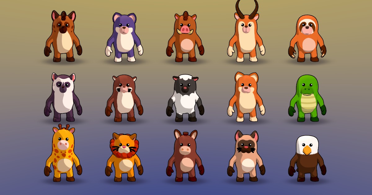 V3 Capsule Humanoid Animal Characters Volume 3: 15 Unique Humanoid ...