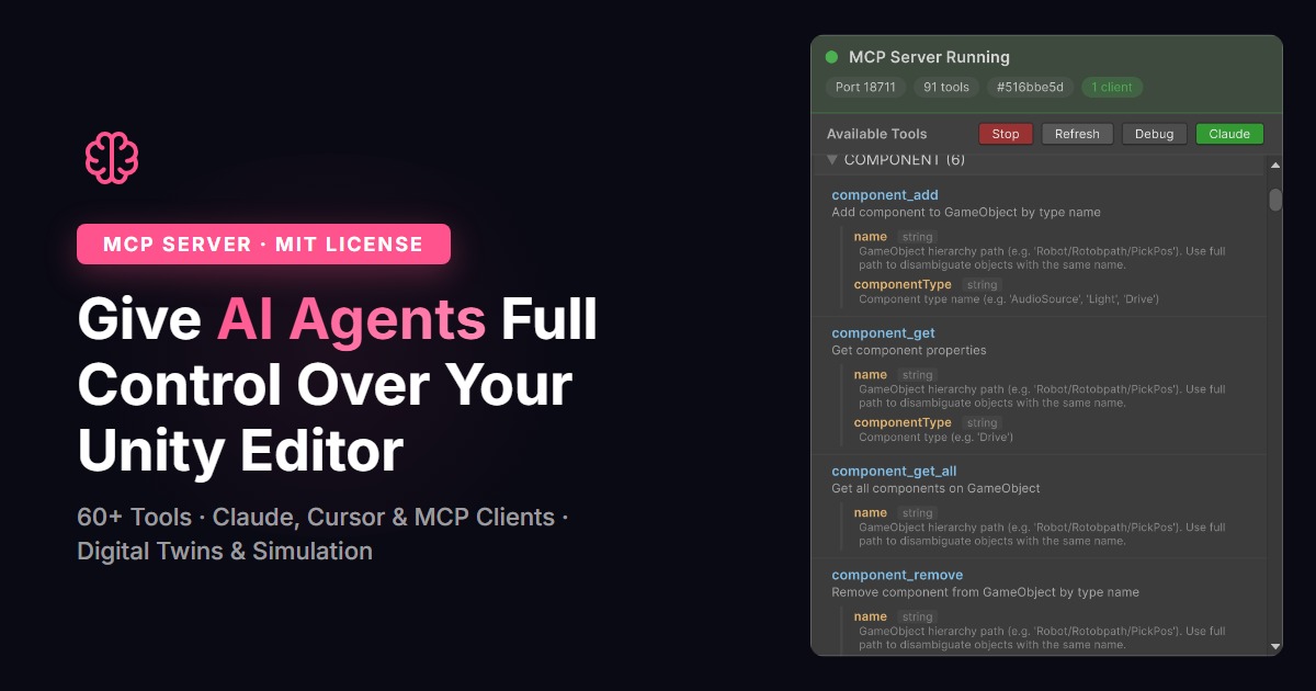 realvirtual.io MCP Server | AI-ML Integration | Unity Asset Store