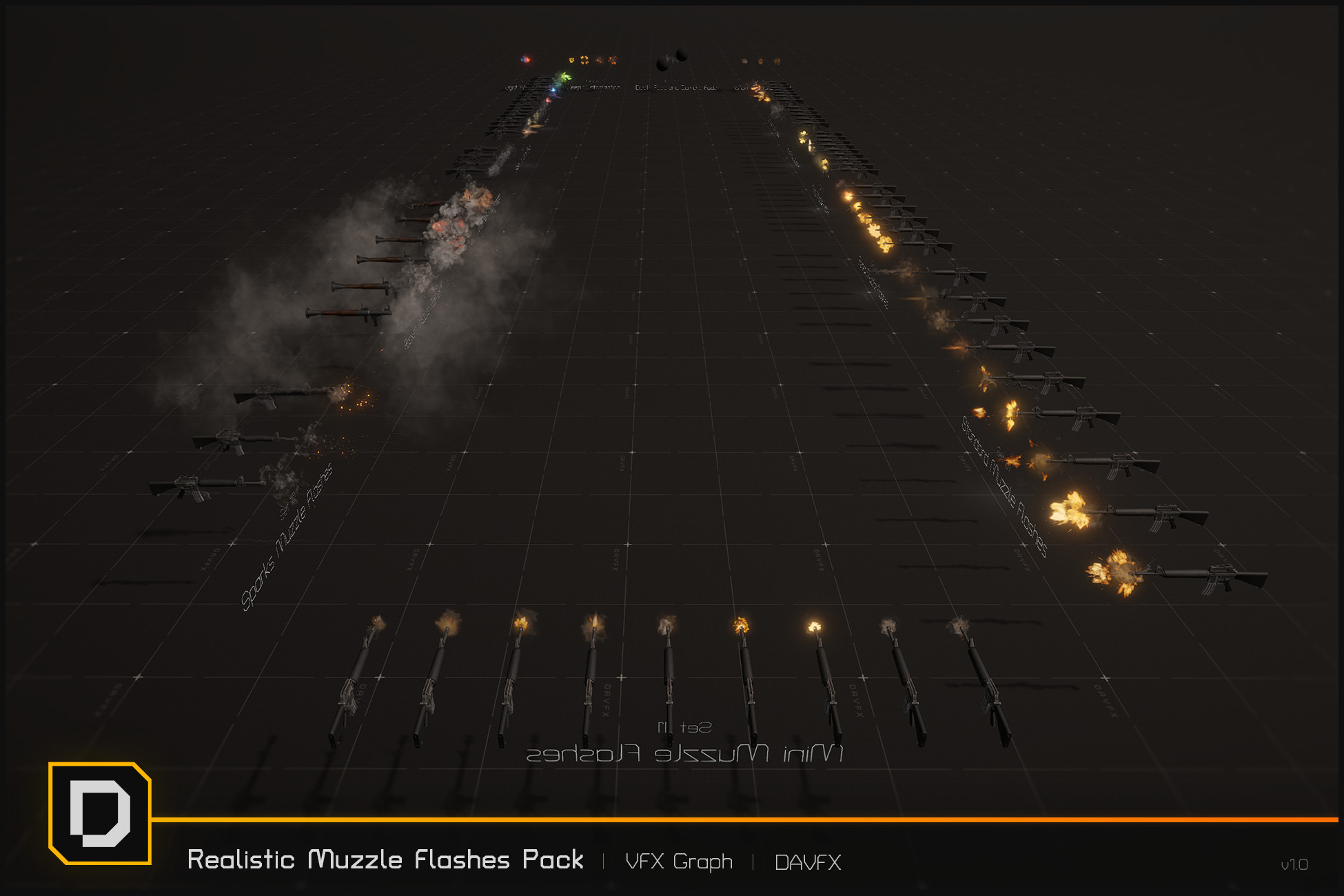 Realistic Muzzle Flashes Pack | VFX | Unity Asset Store