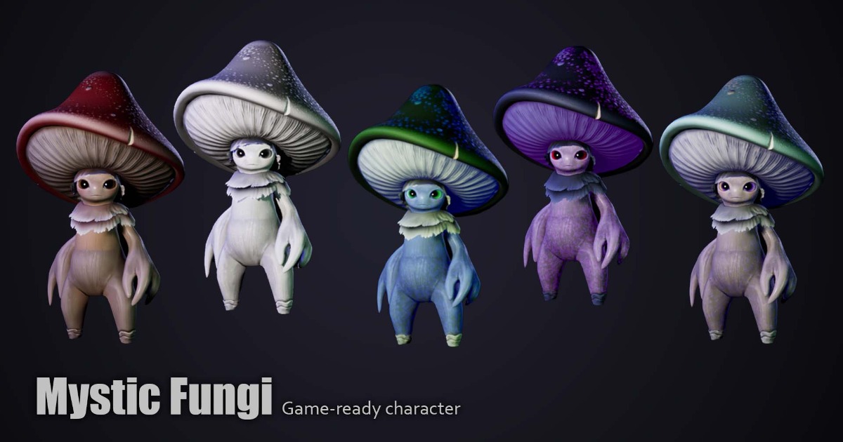 Mystic Fungi | 3D Creatures | Unity Asset Store