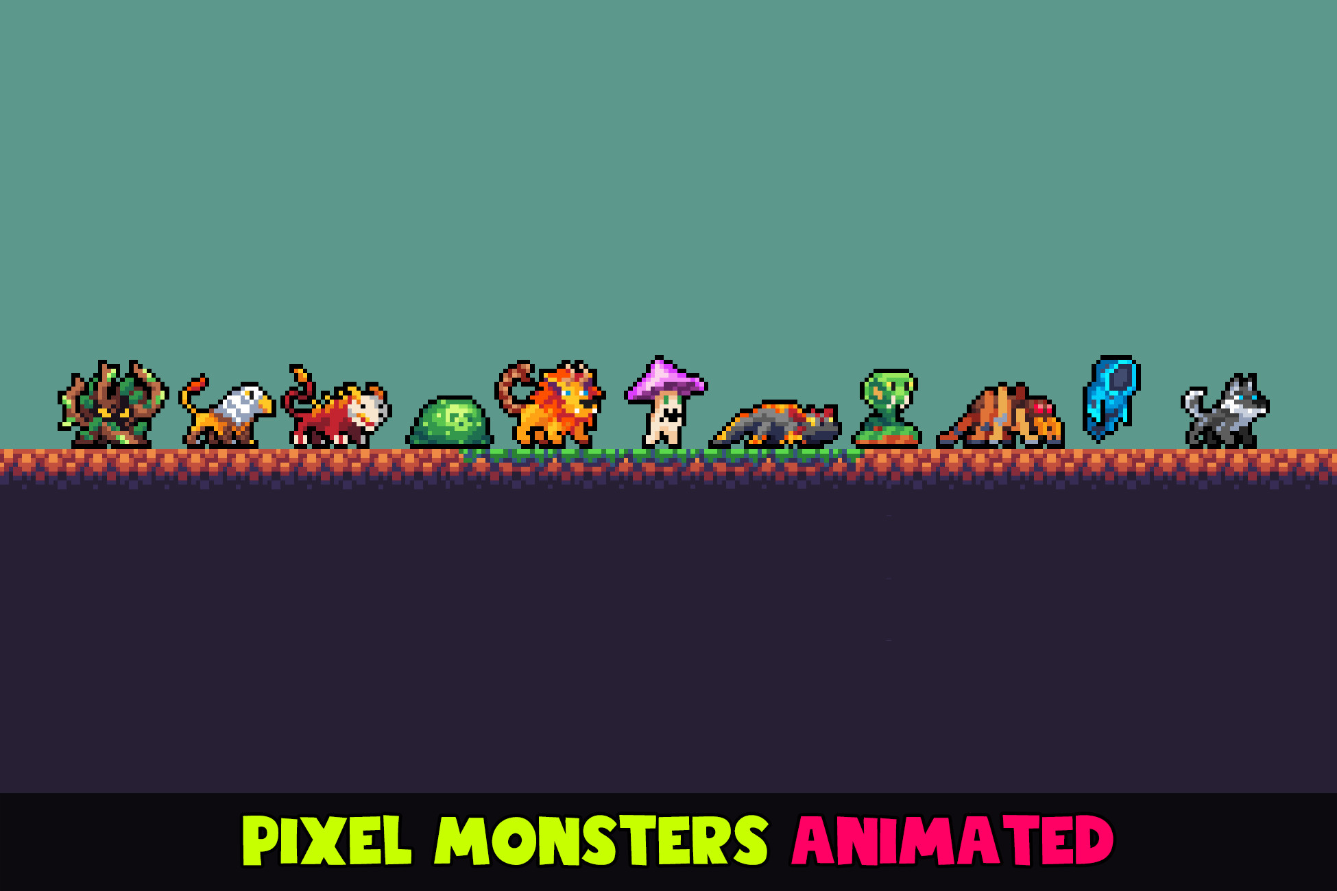 Pixel Monsters Animated Pack #2 | 2D Characters | Unity Asset Store