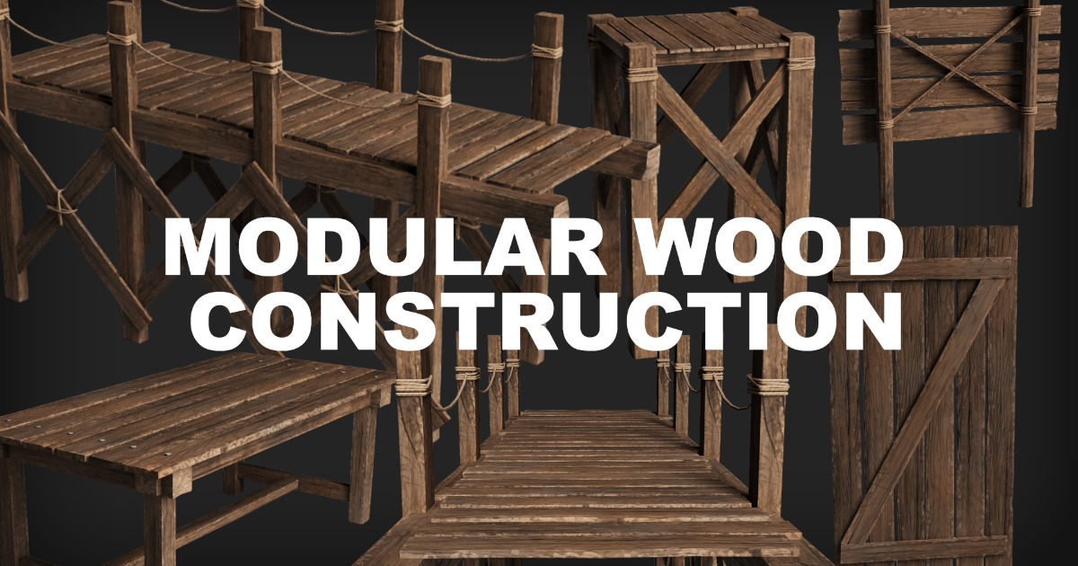 Modular Wood Construction | 3D Exterior | Unity Asset Store