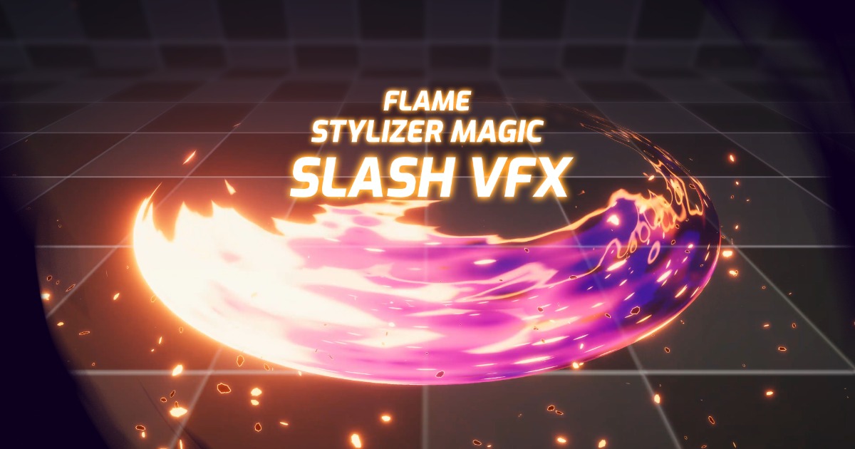 Flame Magic Stylized Slash VFX | VFX Particles | Unity Asset Store
