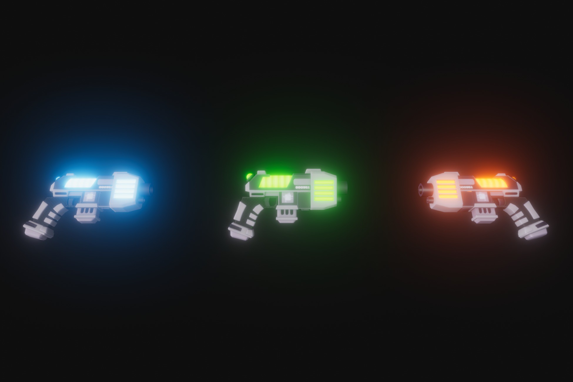 Neon Cyber Weapon Pack - Blaster | 3D Weapons | Unity Asset Store