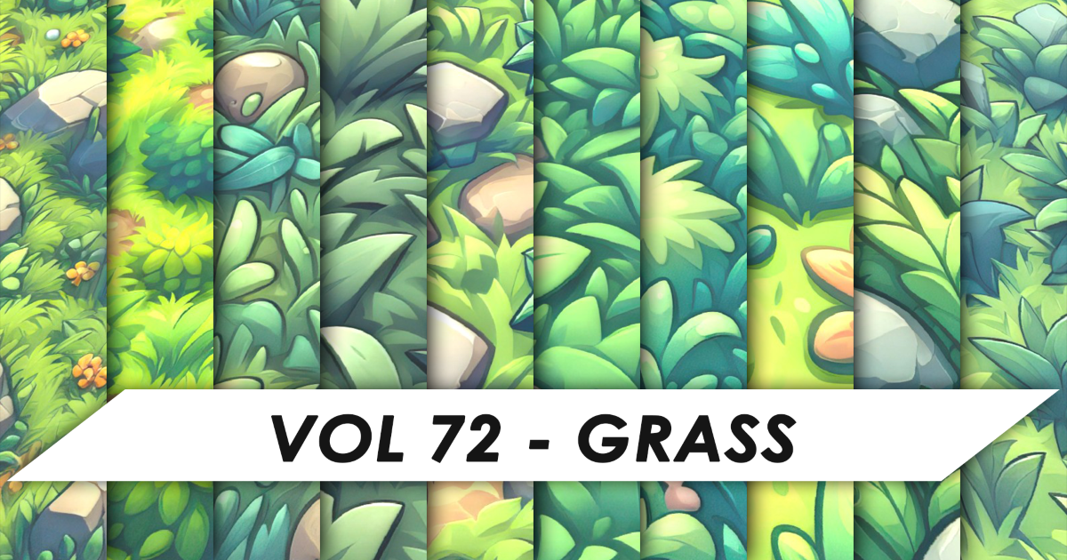 Stylized Textures - Vol 72 - Grass | 2D Textures & Materials | Unity ...