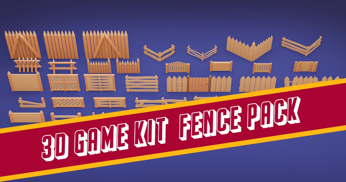 3D Game Kit-Fence Pack | 3D Exterior | Unity Asset Store