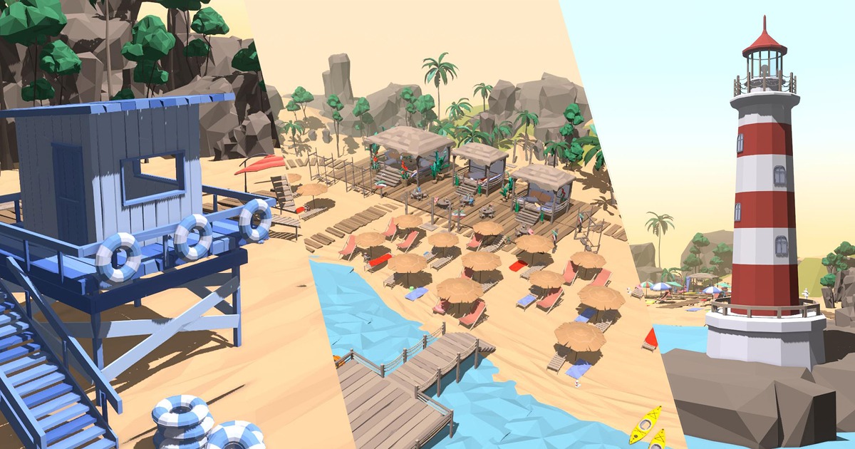 Low Poly Ultimate Beach Pack | 3D Environments | Unity Asset Store