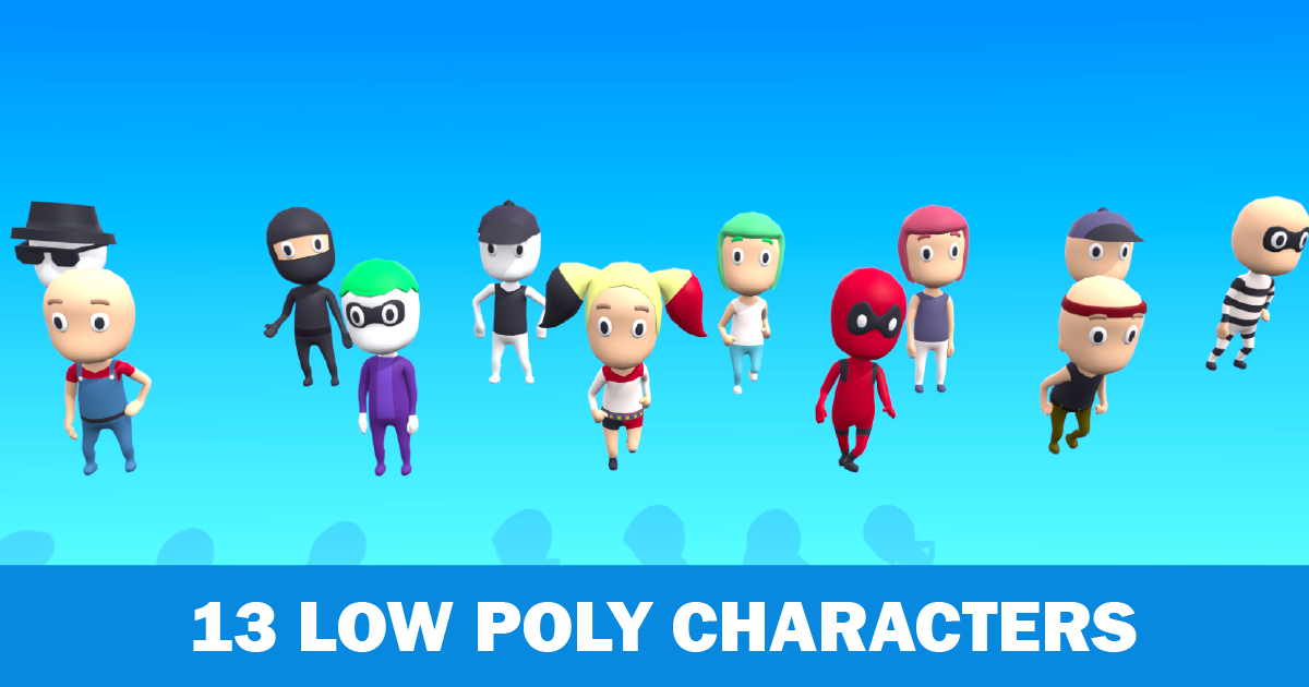 Low Character Pack: Full Pack | 3D Characters | Unity Asset Store