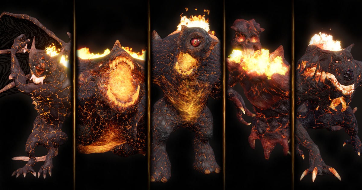 Pack of hell creatures | 3D Creatures | Unity Asset Store