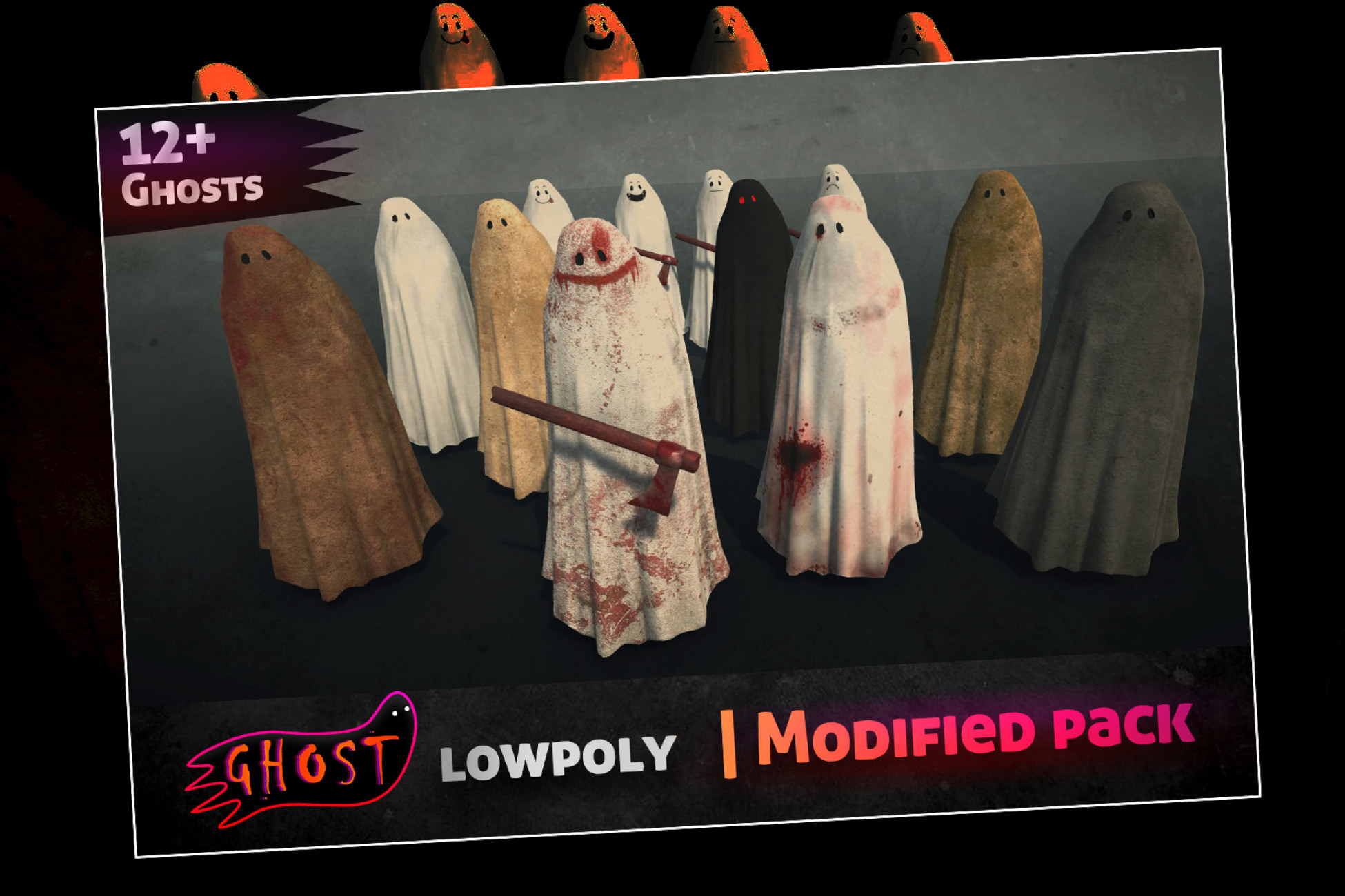 Ghost's low-poly (Modified pack) | 3D Creatures | Unity Asset Store