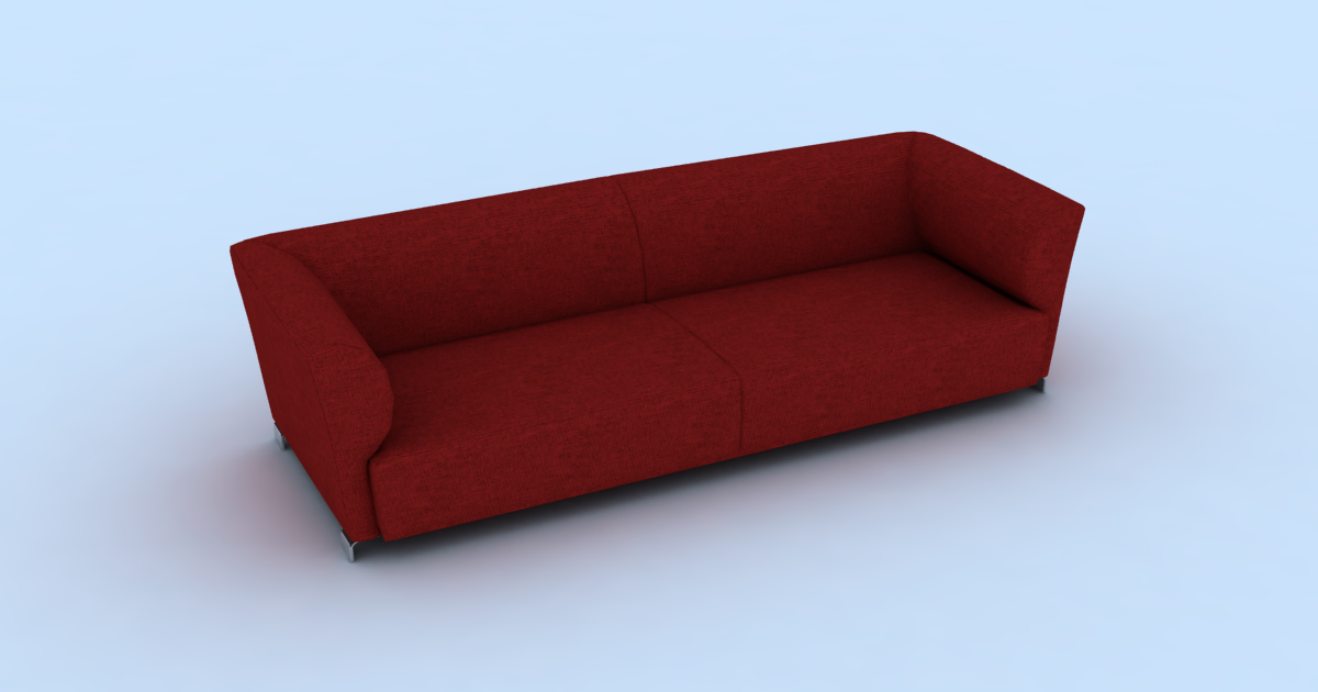 LowPoly Couch A03 | 3D Furniture | Unity Asset Store