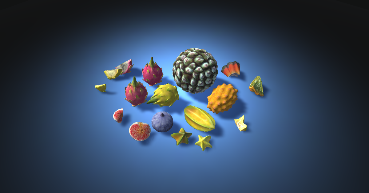 Exotic Fruits | 3D Food | Unity Asset Store