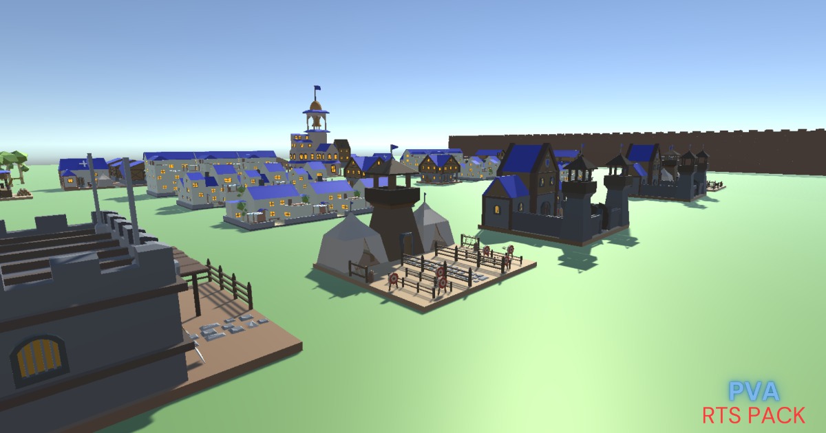 Low Poly Medieval RTS Pack | 3D 環境 | Unity Asset Store