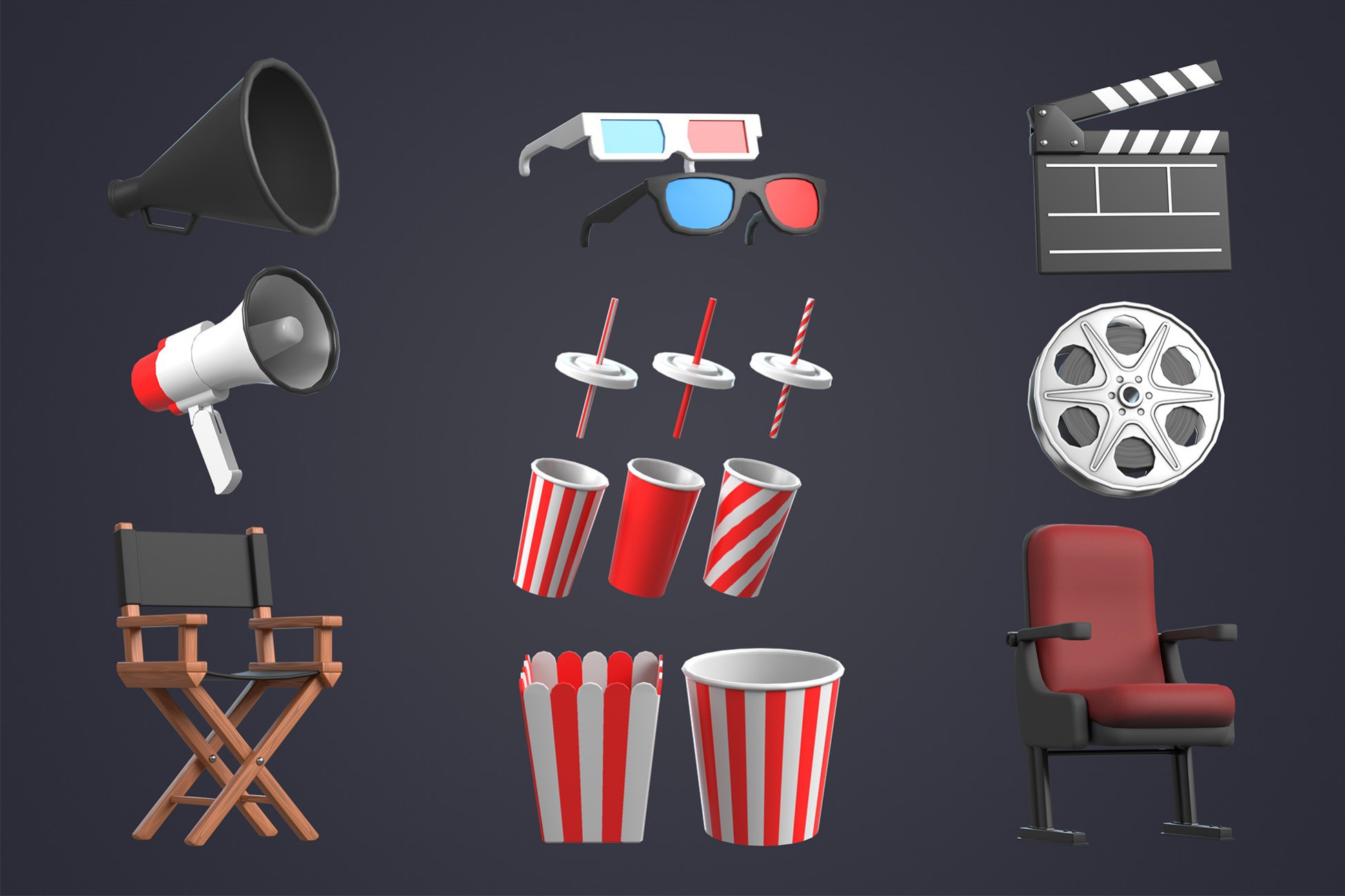 Cinema Pack | 3D Props | Unity Asset Store