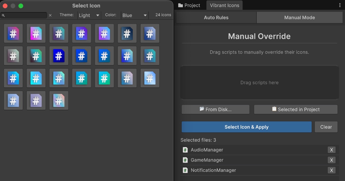 Vibrant Icons | GUI Tools | Unity Asset Store