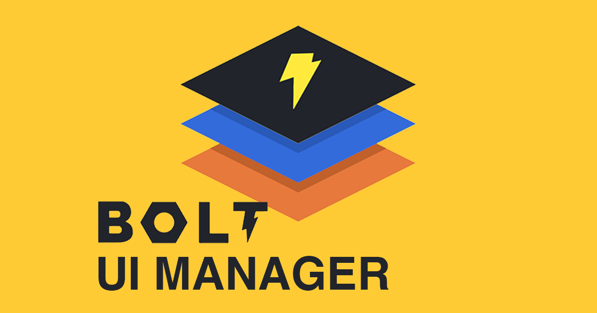 Bolt UI Manager | Visual Scripting | Unity Asset Store