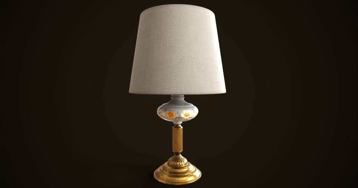 Vintage beautiful Bedside lamp | 3D Electronics | Unity Asset Store