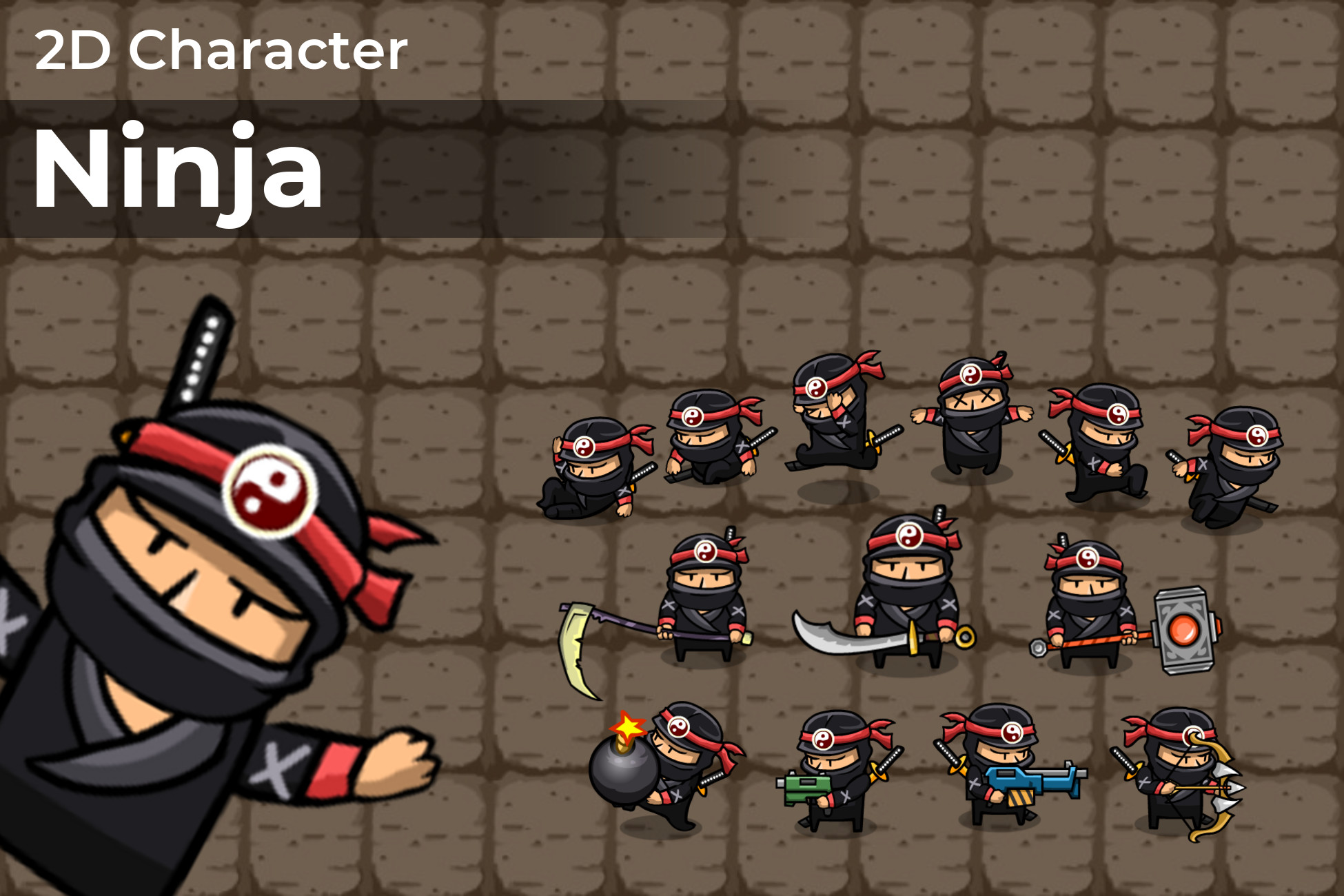 2D Character - Ninja | 2D Characters | Unity Asset Store