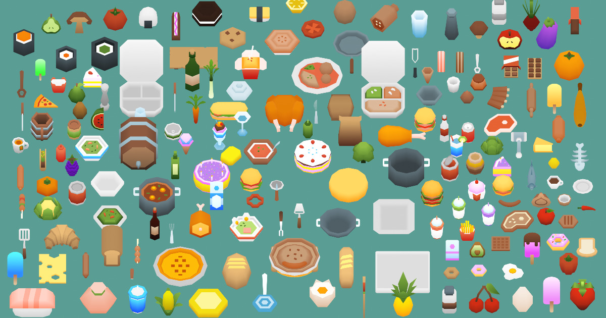 Low Poly Food Pack - 3D Game Kit | 3D Food | Unity Asset Store