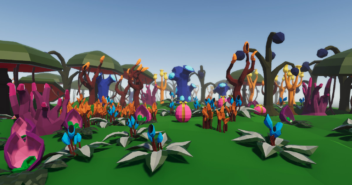 LOW POLY - Alien Environment - 02 | 3D Sci-Fi | Unity Asset Store