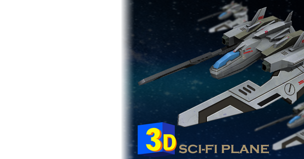 3D Sci-Fi Space Plane | 3D Space | Unity Asset Store