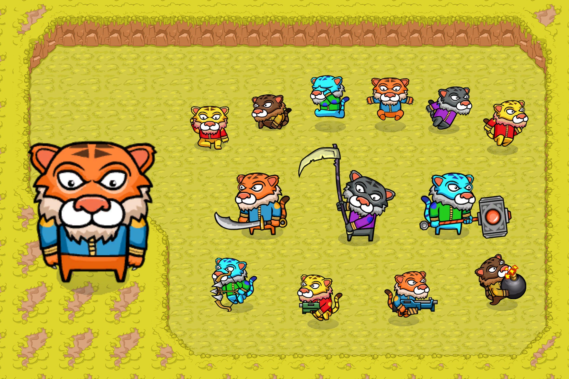 2D Character - Tiger | 2D Characters | Unity Asset Store