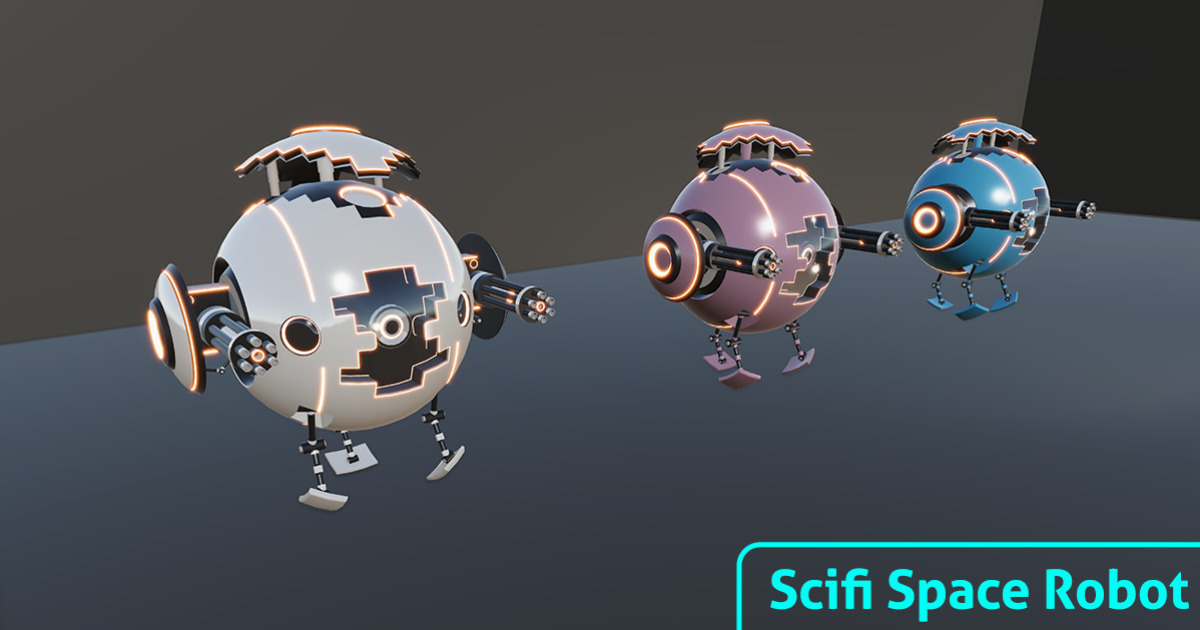 Sci-fi Robots Space Pack | 3D Robots | Unity Asset Store
