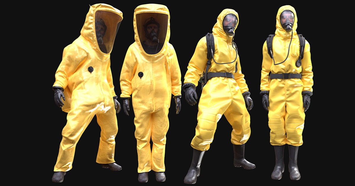 Collection 36 - Man in Hazmat Suit - Rigged | 3D Characters | Unity ...