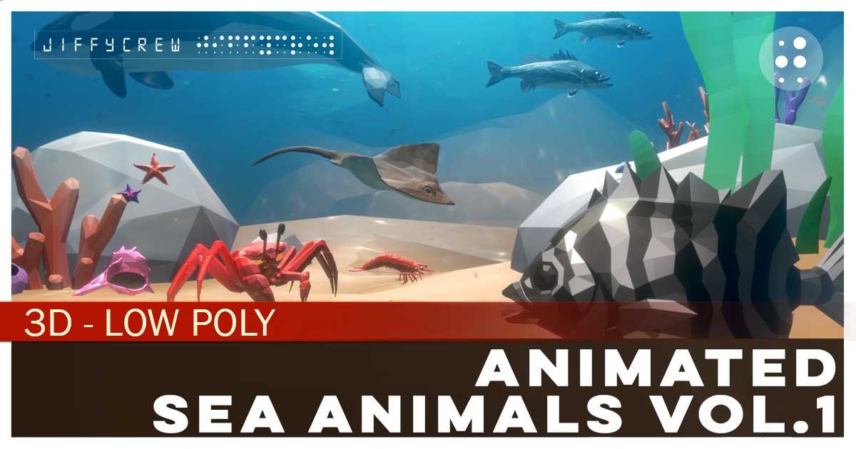 [Low Poly] Animated Sea Animals Vol.1 | Characters | Unity Asset Store