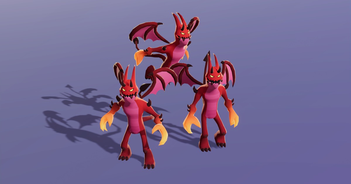 Imp Devil Cute Series | 3D 생물 | Unity Asset Store