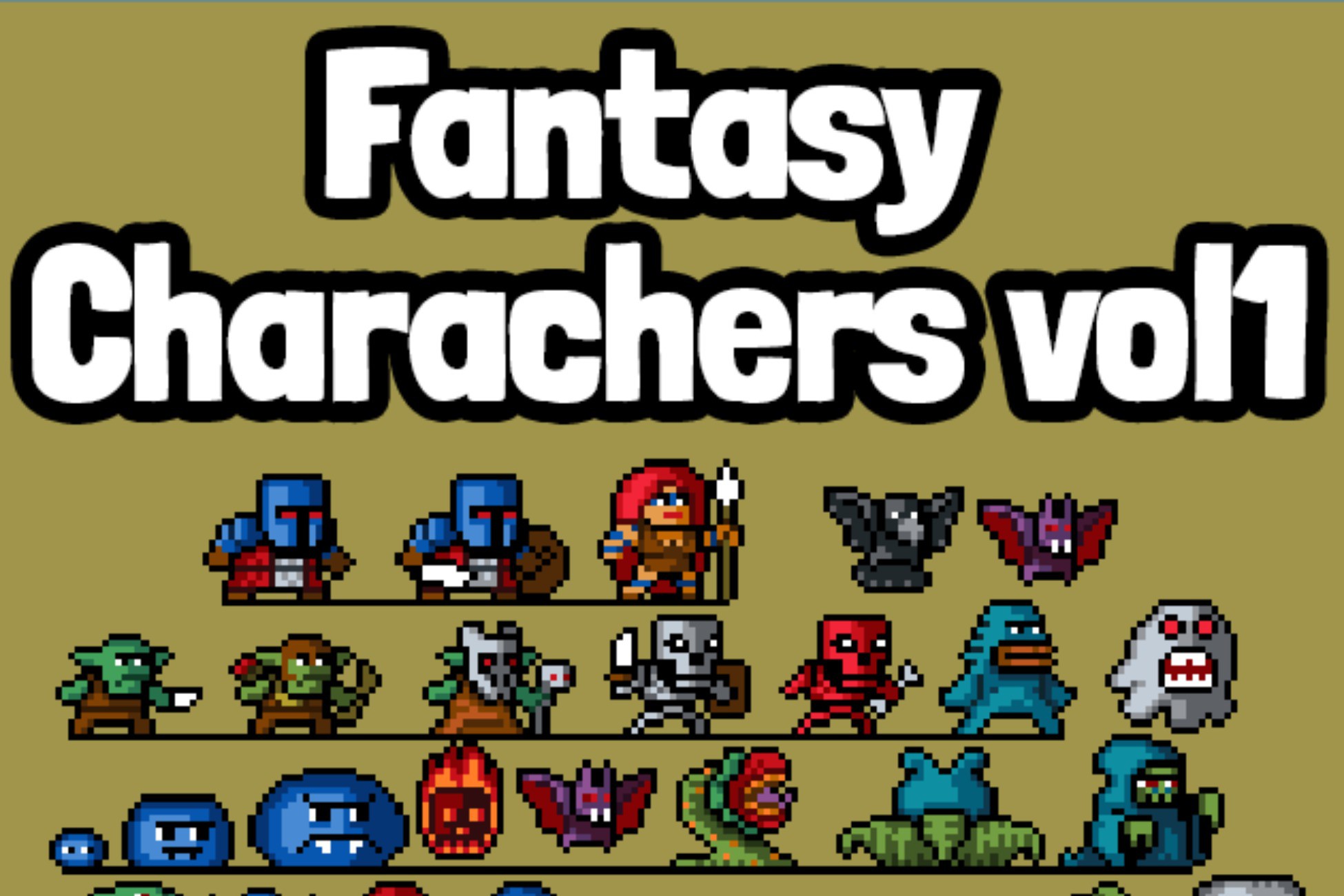 Fantasy Characters vol1 | 2D Characters | Unity Asset Store