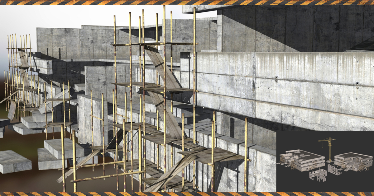 Big building construction | 3D Industrial | Unity Asset Store